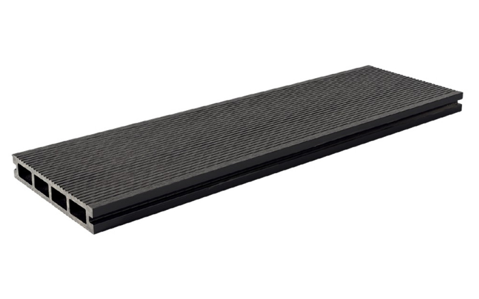 Deck Εξωτερικού Χώρου WPC (Wood & Plastic Composite) Γκρι Σκούρο